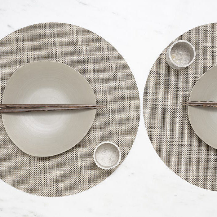 Chilewich Mini Basketweave Round Placemat (Set of 4) - 2Modern