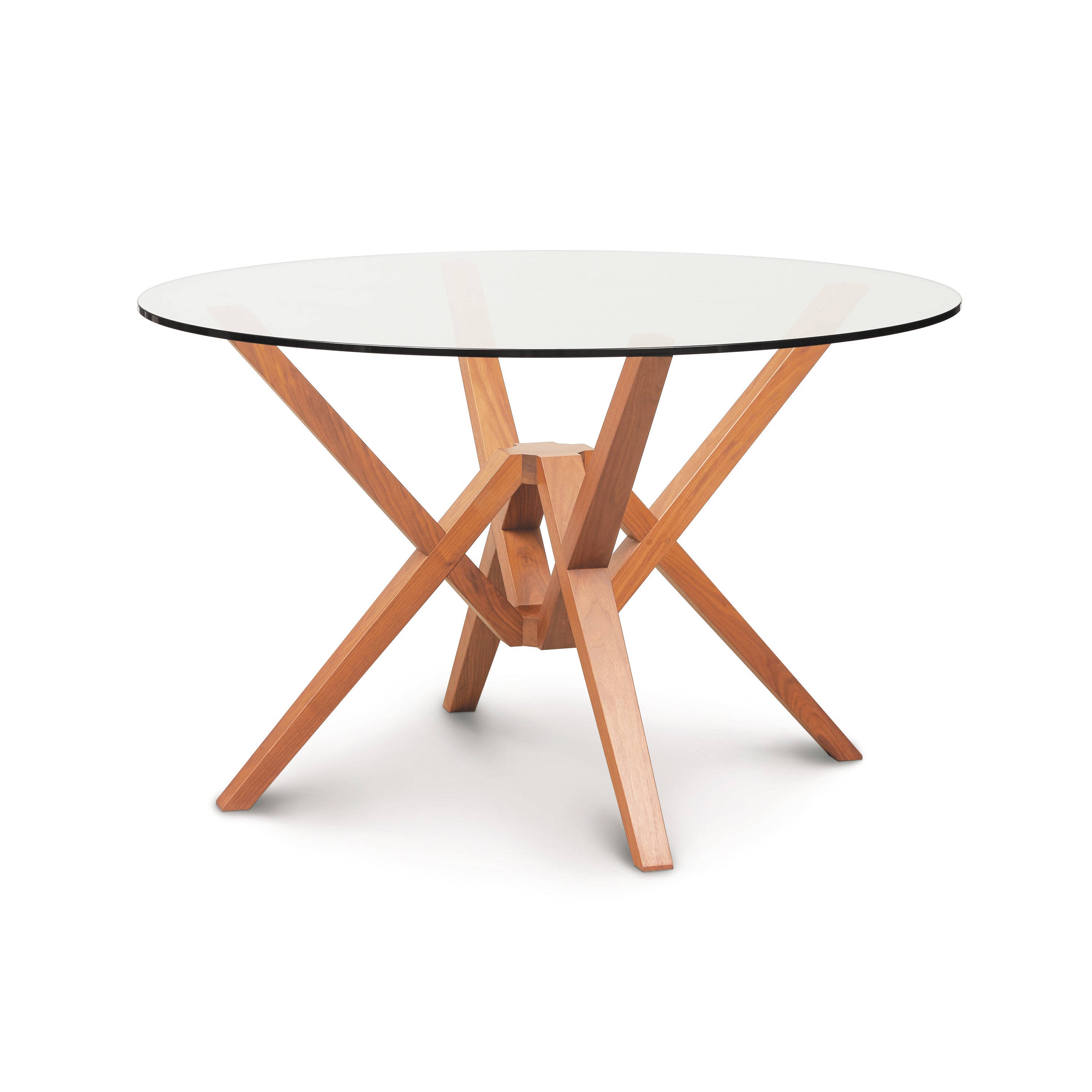 Copeland Furniture Exeter Round Glass Top Table - 2Modern