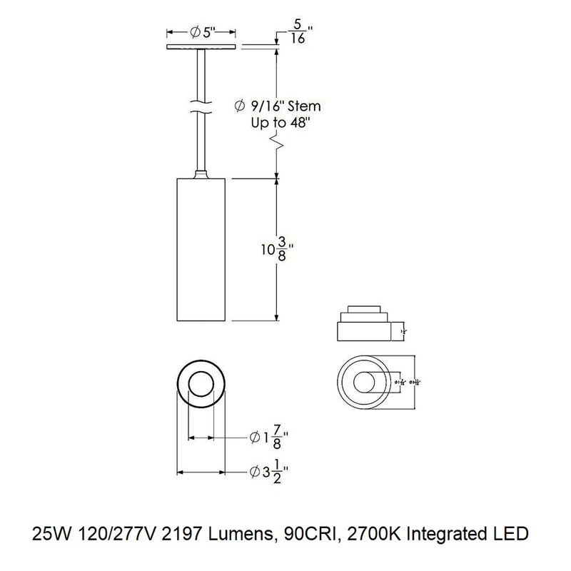 Hudson Valley Lighting CSL x Hudson Valley Lighting Luxe Cylinder LED ...