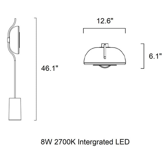 CTO Lighting Pendulum LED Floor Lamp - 2Modern
