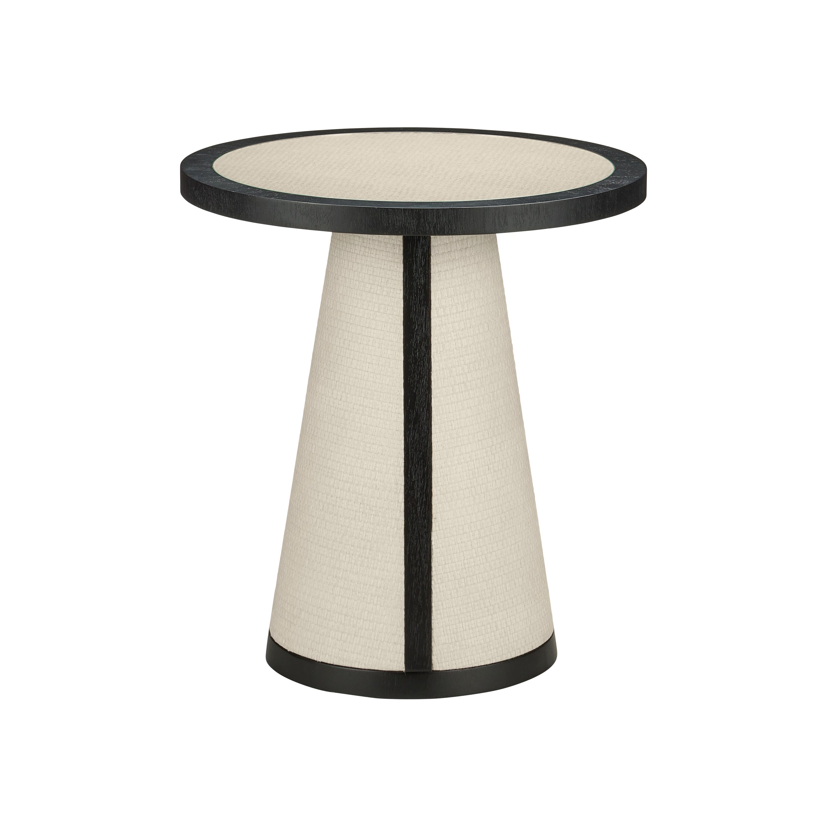 Currey & Company Deanna Raffia Accent Table - 2Modern