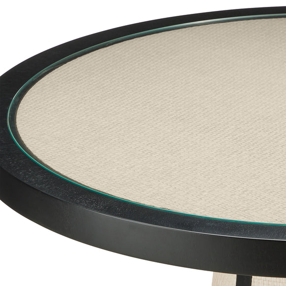 Currey & Company Deanna Raffia Entry Table - 2Modern