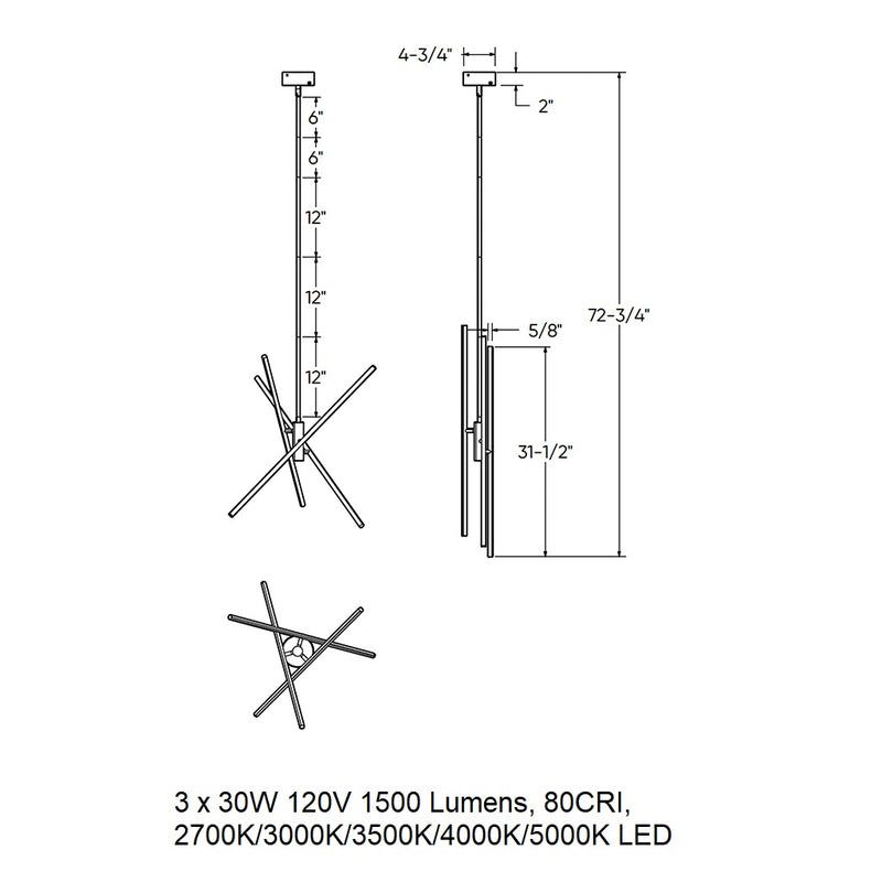 Dals Asterisk LED Pendant Light - 2Modern