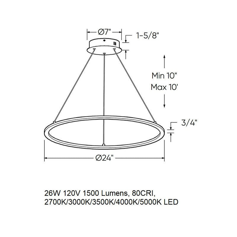 Dals Circa LED Pendant Light - 2Modern