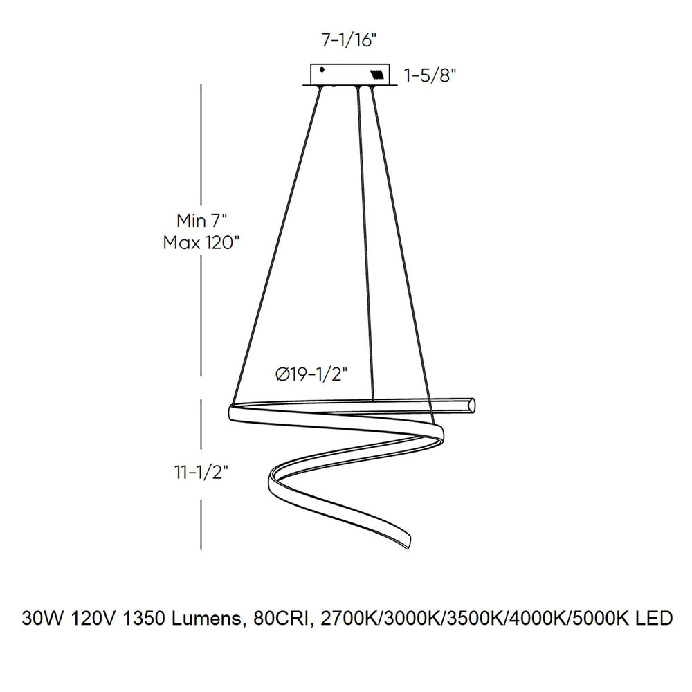 Dals Helix LED Pendant Light - 2Modern