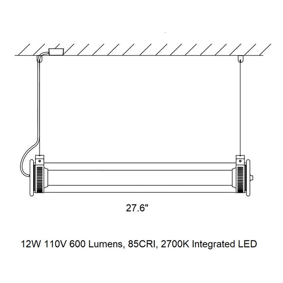 DCW Editions In The Tube 360 Horizontal Outdoor Pendant Light - 2Modern