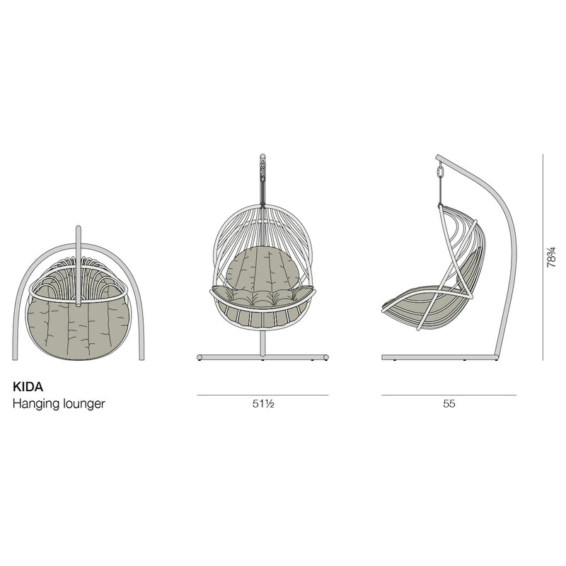 Dedon KIDA Hanging Lounge Chair - 2Modern