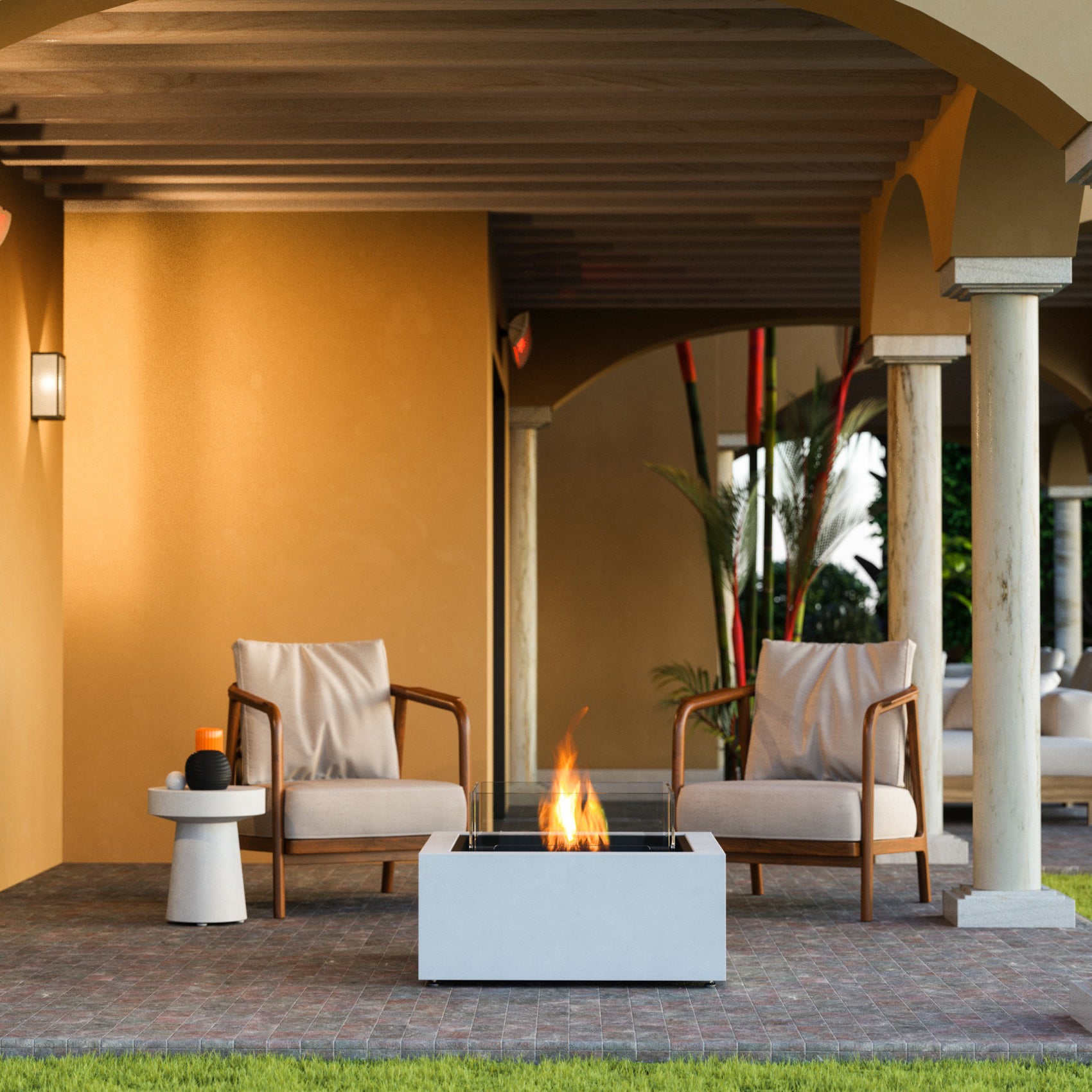 EcoSmart Fire Base 30 Fire Table Set - 2Modern