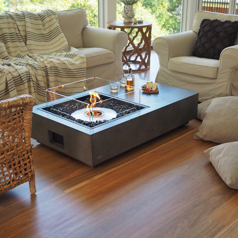 EcoSmart Fire Manhattan Fire Table Set - 2Modern