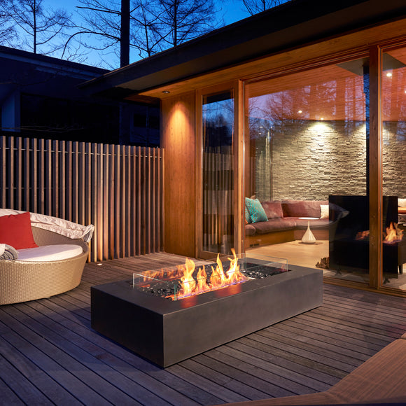 EcoSmart Fire Wharf Fire Table Set - 2Modern