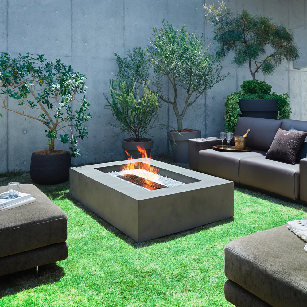 EcoSmart Fire Wharf Fire Table Set - 2Modern