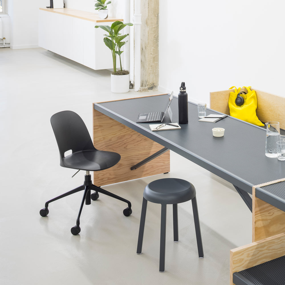 Emeco Alfi Work Swivel Chair with Castors - 2Modern