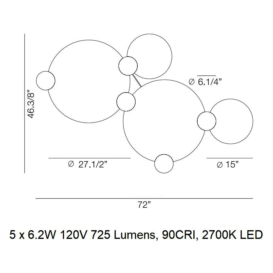 Estiluz Circ 3825 LED Flush Mount - 2Modern