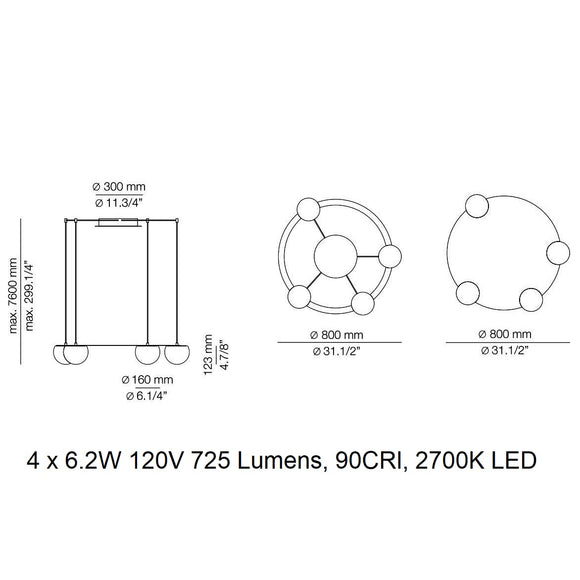 Estiluz Circ Round LED Pendant Light - 2Modern