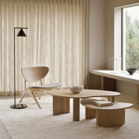 Ethnicraft Eye Lounge Chair with Upholstered Seat - 2Modern