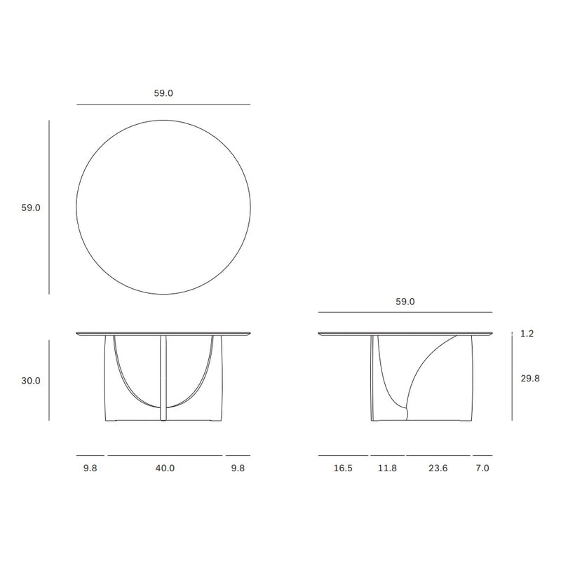 Ethnicraft Geometric Round Dining Table - 2Modern