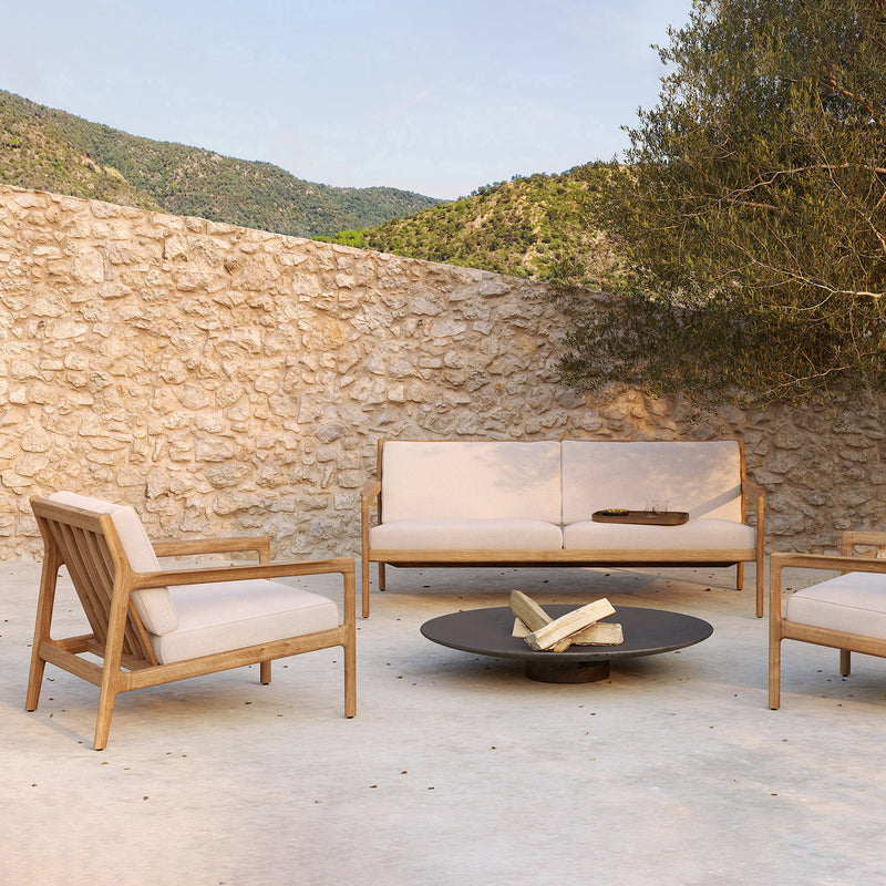 Ethnicraft Jack Outdoor Lounge Chair and Ottoman - 2Modern