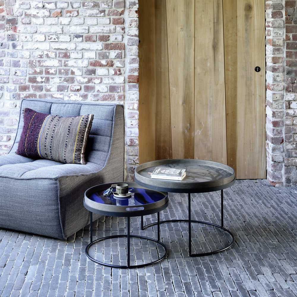 Ethnicraft Large Tray Round Coffee Table Set - 2Modern