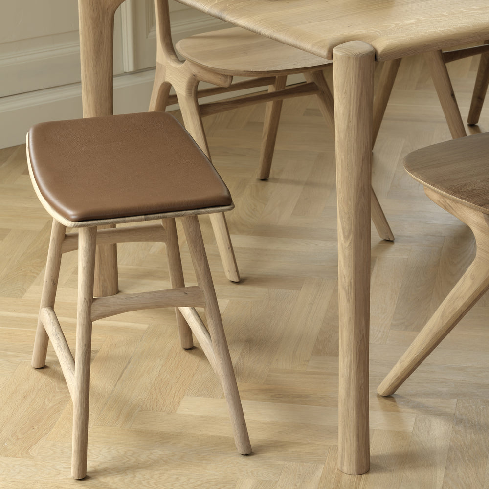 Ethnicraft Osso Upholstered Stool - 2Modern