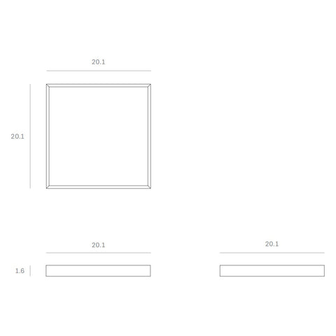 Ethnicraft Tray Square Coffee Table Set - 2Modern