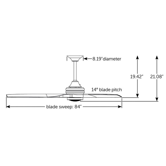 Fanimation Spitfire DC 84 Inch Ceiling Fan - 2Modern