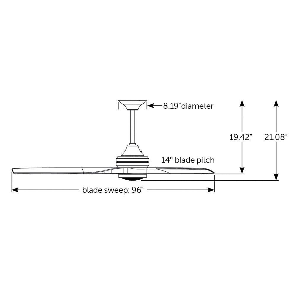 Fanimation Spitfire DC 96 Inch Ceiling Fan - 2Modern