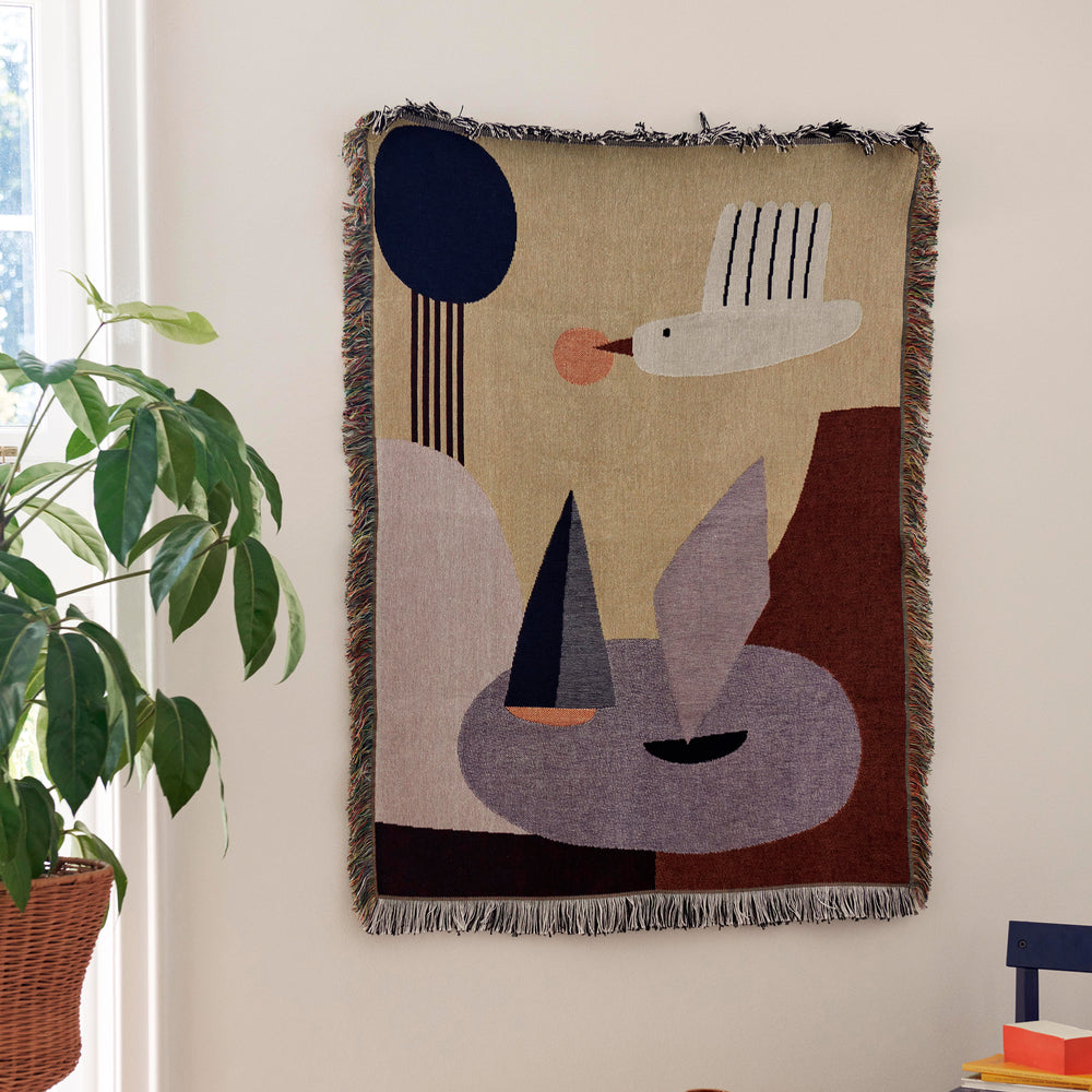 Ferm Living Bird Tapestry Blanket - 2Modern