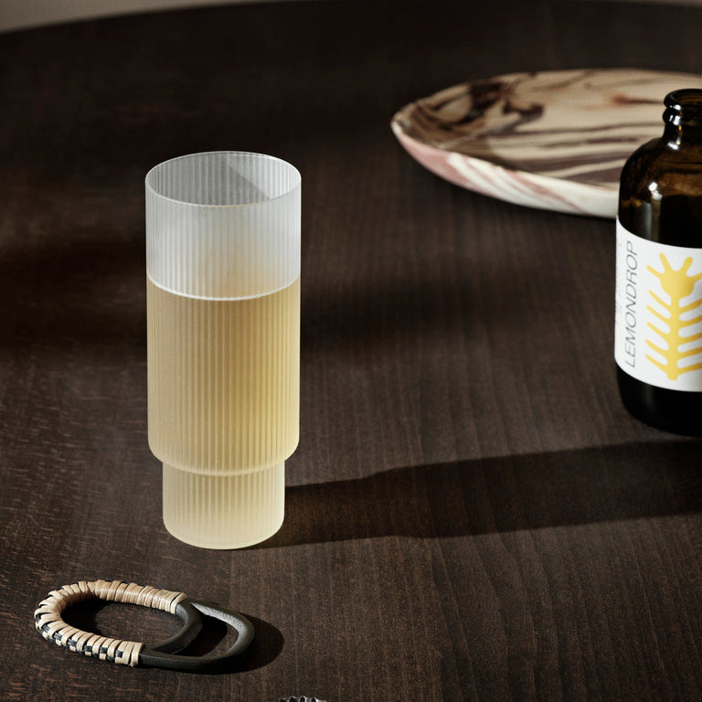 Ferm Living Ripple Long Drink Glass (Set of 4) - 2Modern