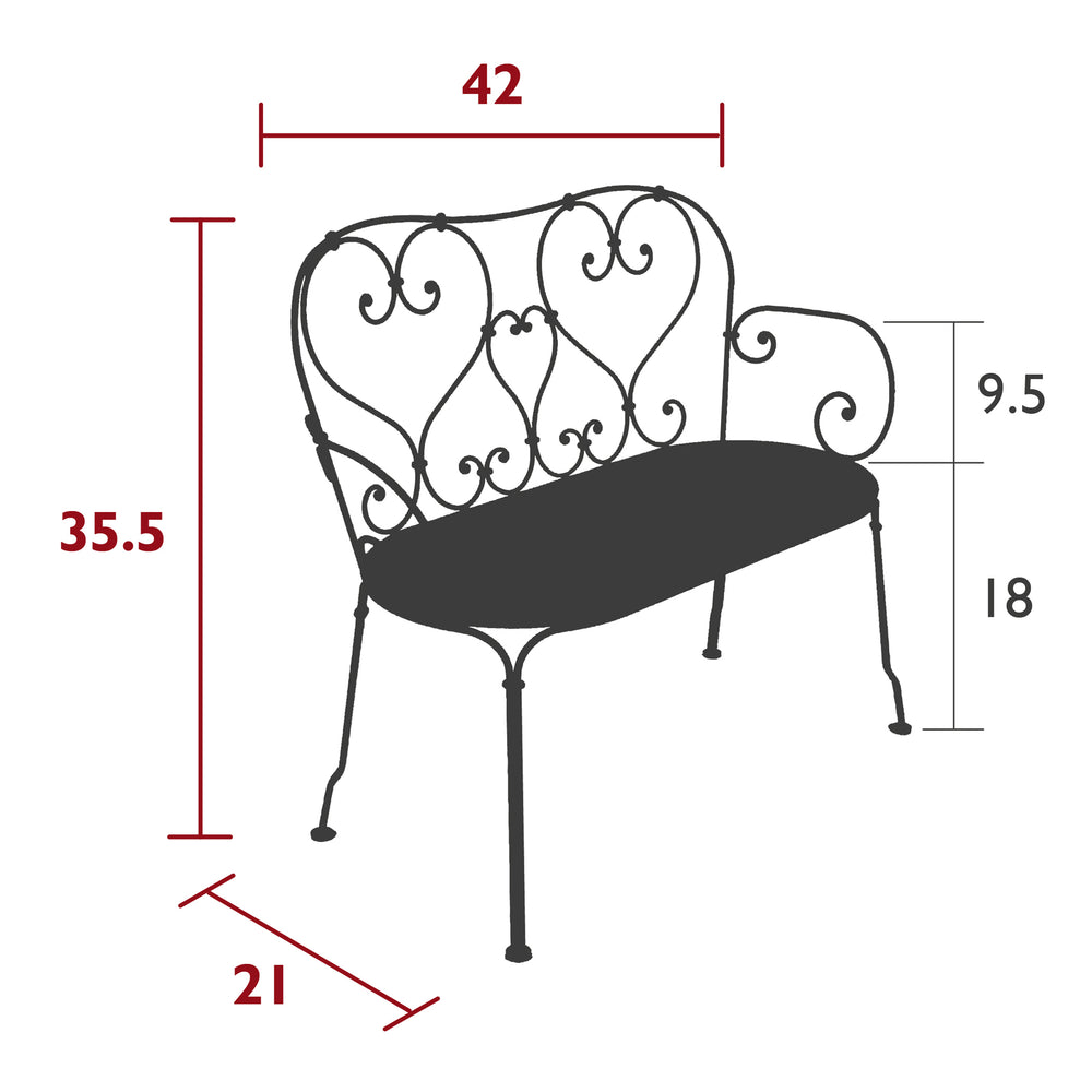 Fermob 1900 Outdoor Bench - 2Modern