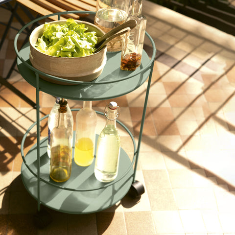 Fermob Guinguette Side Table with Wheels - 2Modern