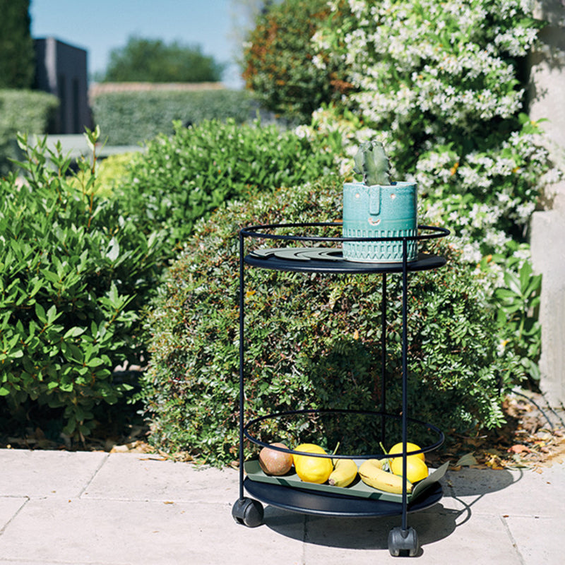 Fermob Guinguette Outdoor Side Table with Wheels - 2Modern