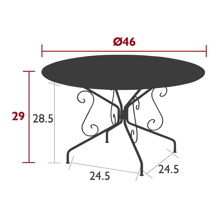 Fermob Montmartre Perforated Table - 2Modern