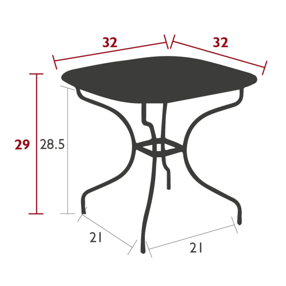 Fermob Opera Plus Carronde Cafe Table - 2Modern