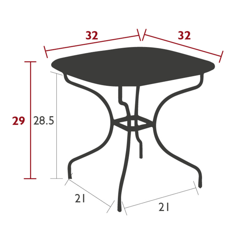 Fermob Opera Plus Carronde Cafe Table - 2Modern