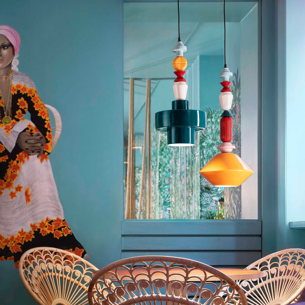 Ferroluce Deco Lariat Cylindrical Pendant Light - 2Modern