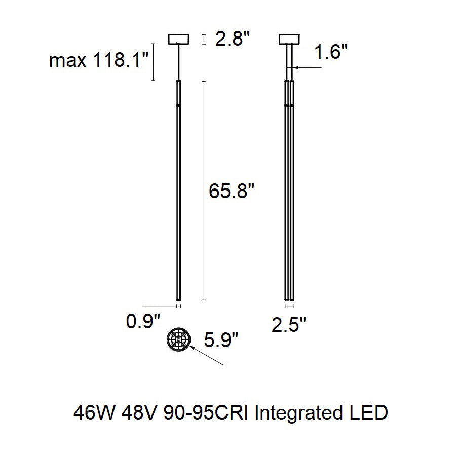 FLOS My Circuit Line Pendant Light - 2Modern