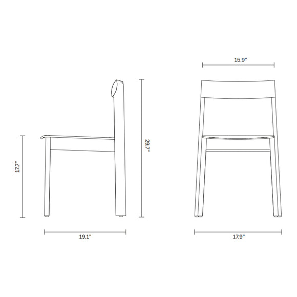 Form and Refine Blueprint Dining Chair - 2Modern