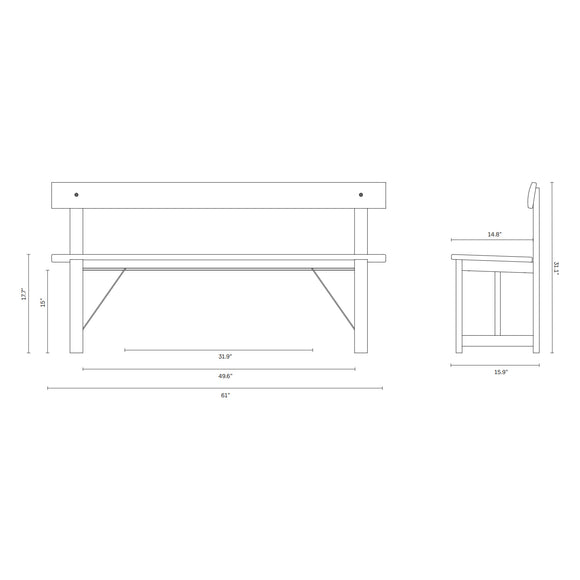 Form and Refine Position Bench - 2Modern