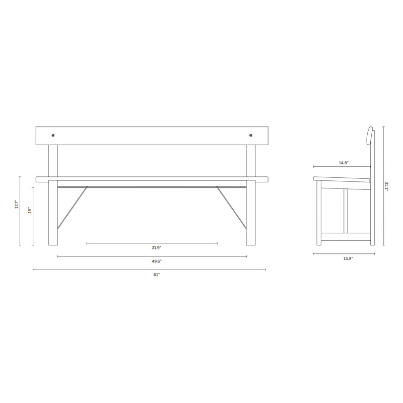 Form and Refine Position Bench - 2Modern