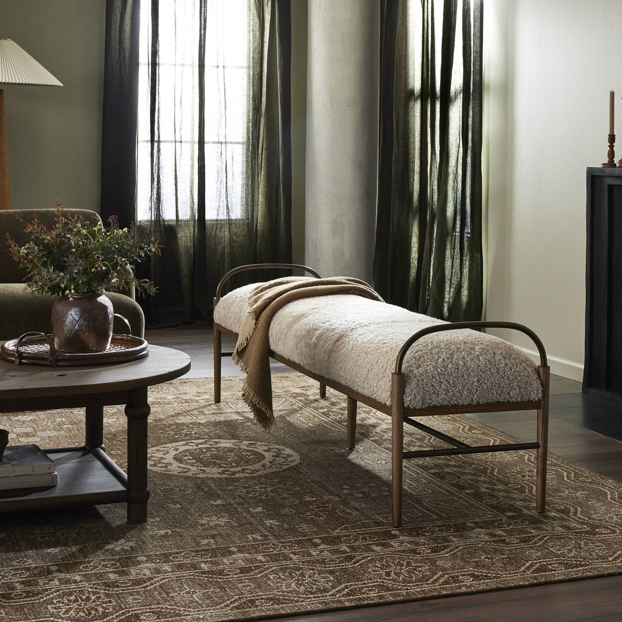 Four Hands Amber Lewis x Four Hands Demi Accent Bench - 2Modern