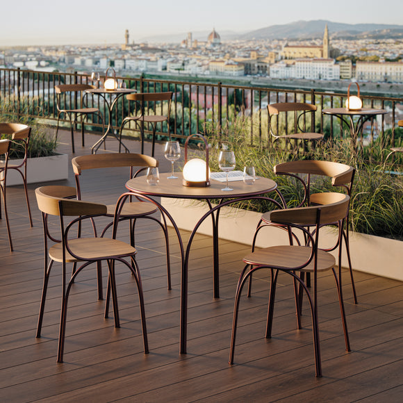 Gebruder Thonet Vienna Ample Outdoor Bistro Table - 2Modern