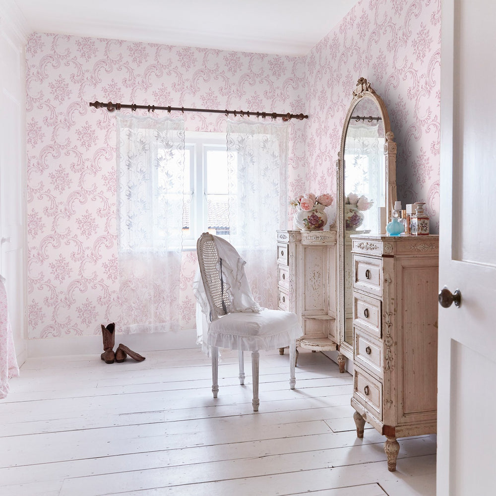 Graham & Brown Rachel Ashwell Boudoir Beauty Blue Wallpaper - 2Modern