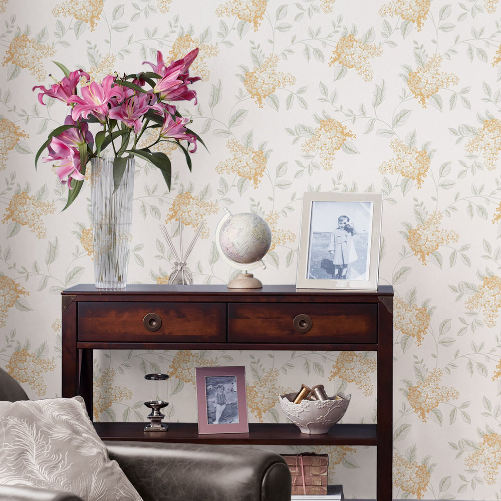 Graham & Brown Laura Ashley Laura Ashley Portland Apricot Wallpaper ...