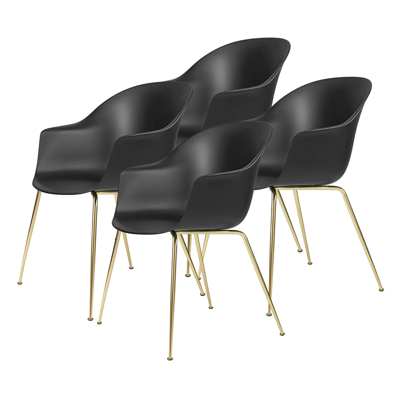 Gubi Bat Dining Chair - Conic Base - 2Modern