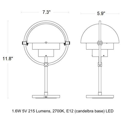 Gubi Multi-Lite Portable Table Lamp - 2Modern