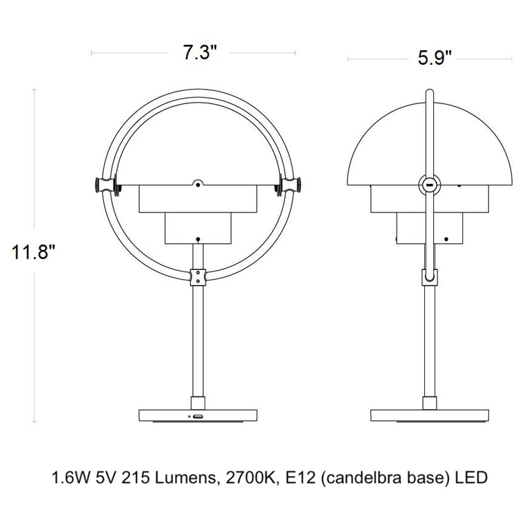 Gubi Multi-Lite Portable Table Lamp - 2Modern