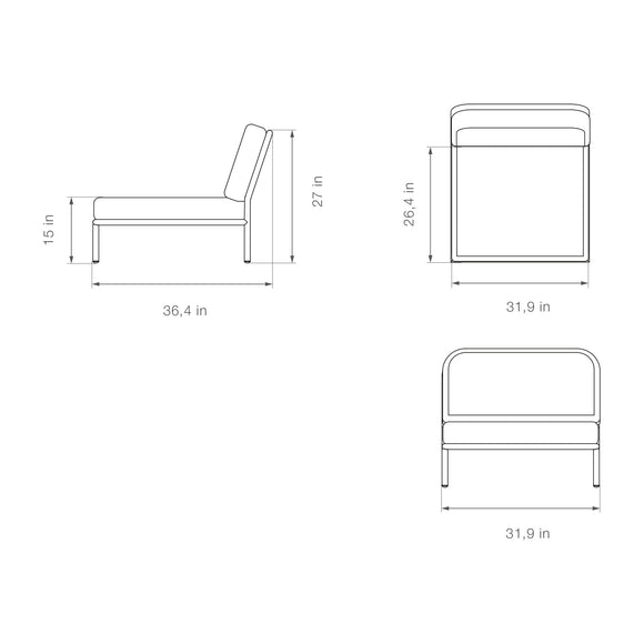HOUE Level 2 Outdoor Lounge Chair - 2Modern