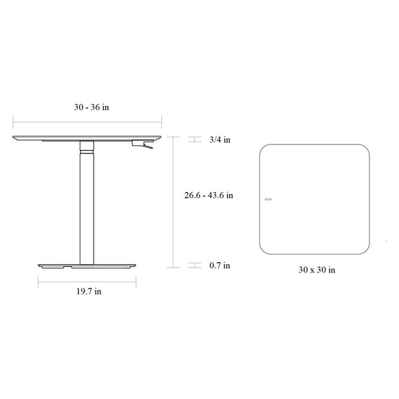 Humanscale Float Gather Square Table - 2Modern