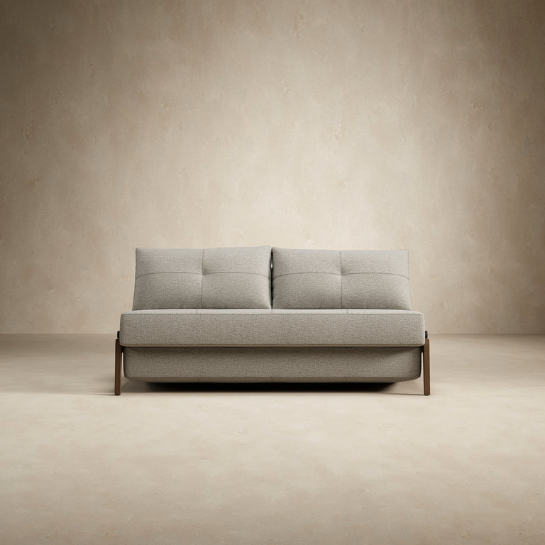 Innovation living Cubed 2-Seater Armless Sofa Bed with Wood Legs - 2Modern