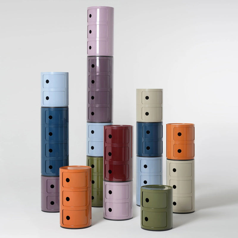 Kartell Componibili Round 2-Door Storage Tower - 2Modern